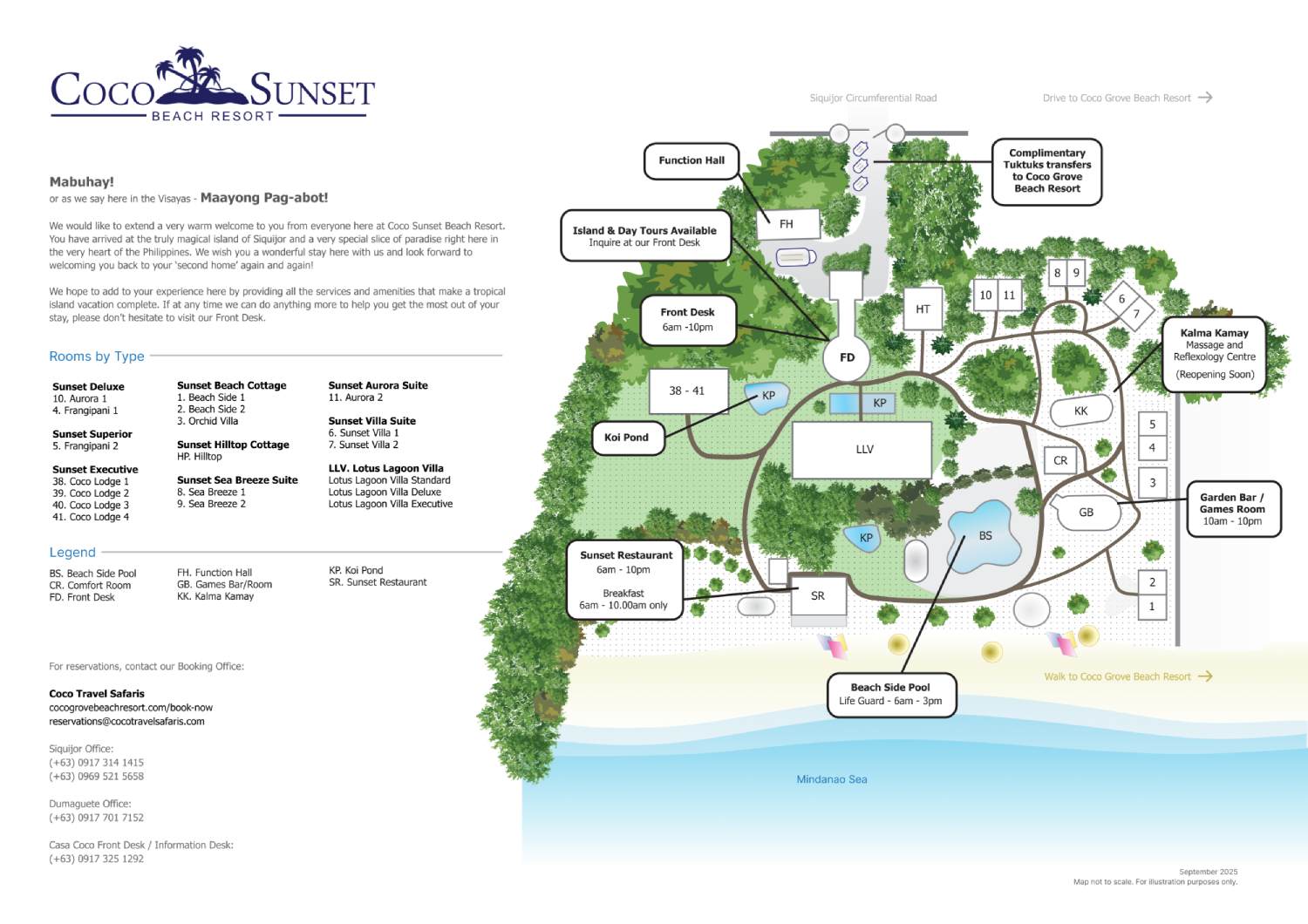 Resort Map - Coco Grove Beach Resort, Siquijor, Philippines - Coco ...